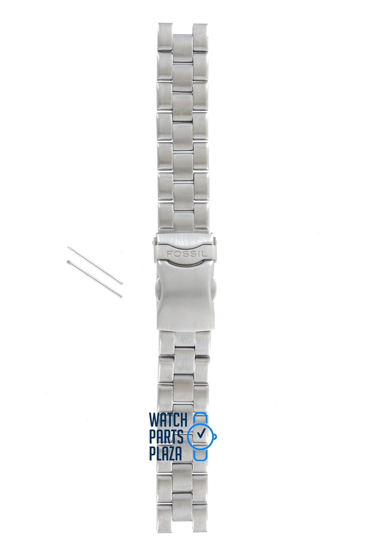 Fossil JR8038 Watch Band Grey Stainless Steel 18 mm
