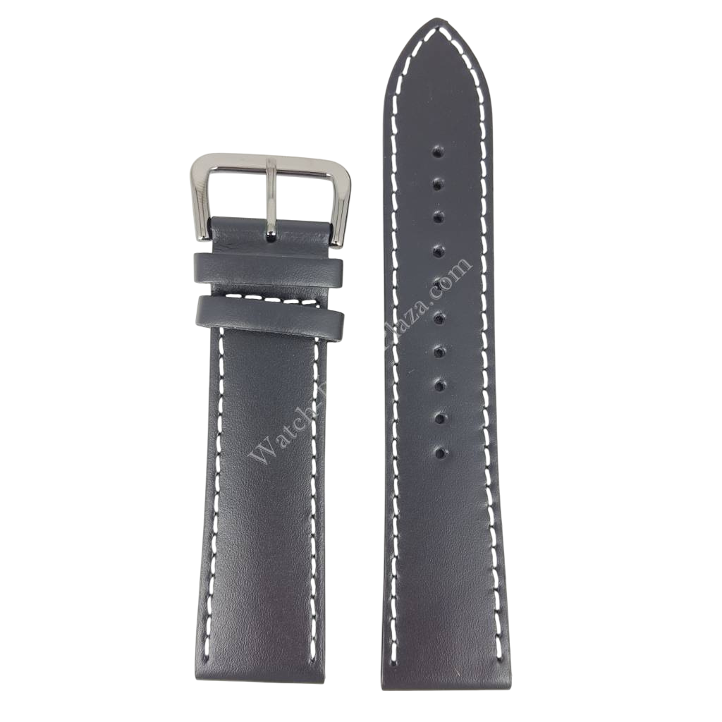 Seiko Gunmetal SNDA21 Black Watch Strap 22mm Calf Leather