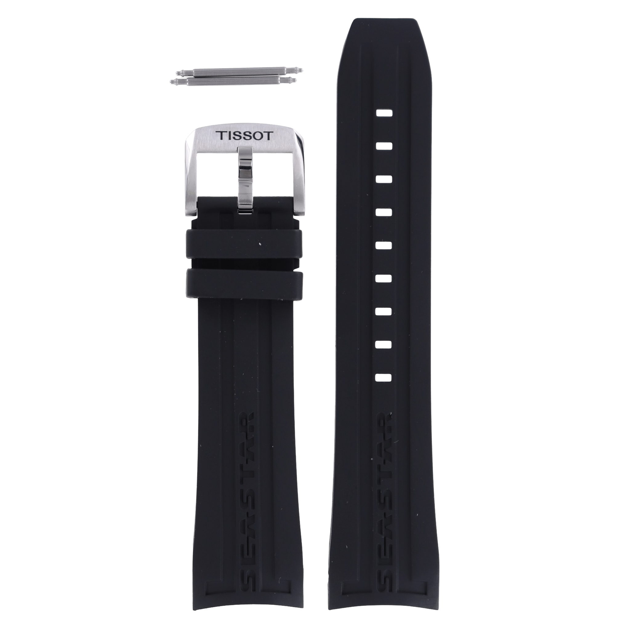 Tissot T066427A & T066414 Seastar 660 Watch Band Black Silicone 23 mm