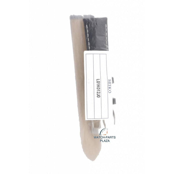 Seiko LO1K watchstrap black leather 7T92-0MF0, 0NW0, V158-0AH0